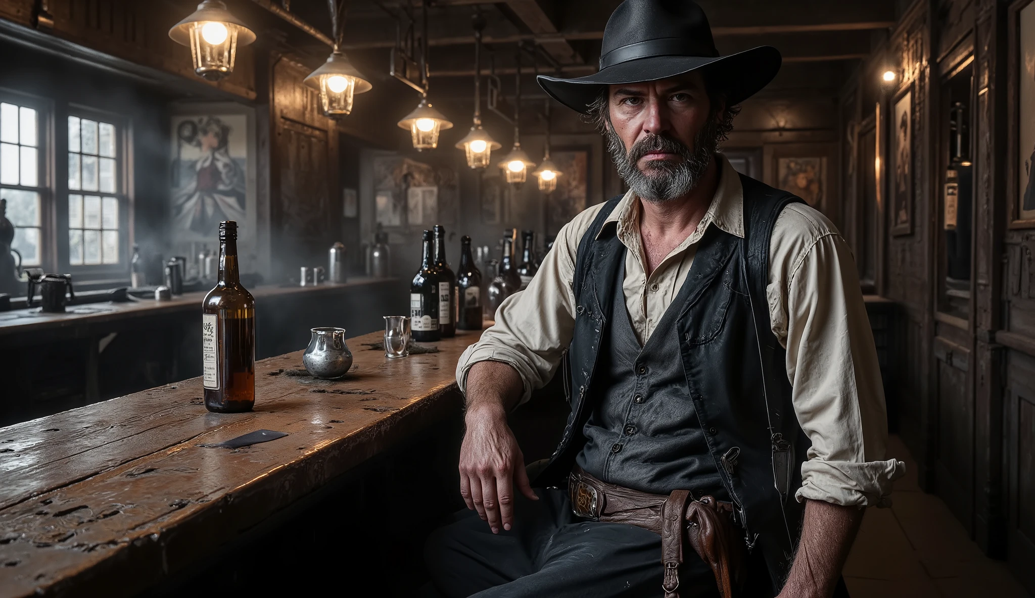 ( Wade - Cascavel ) Hyper-realistic cinematic portrait of a 39 - SeaArt AI