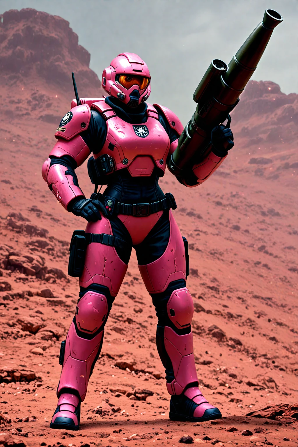 ((helldivers 2)) Very Large and Bulky Very muscular and bulky female ...