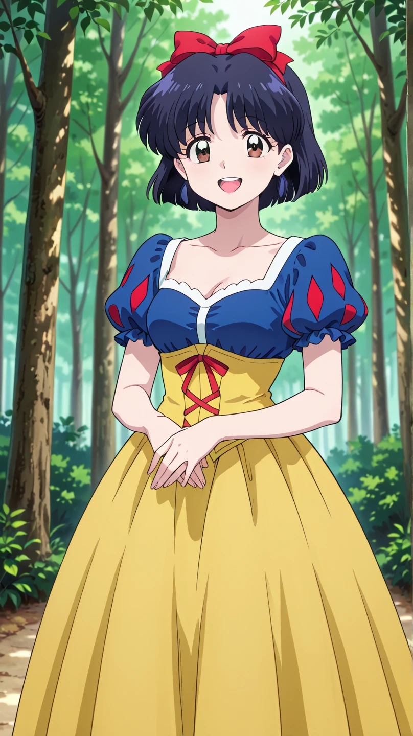 Tendou Akane, standing, upper body, solo girl, upper teeth only - SeaArt AI