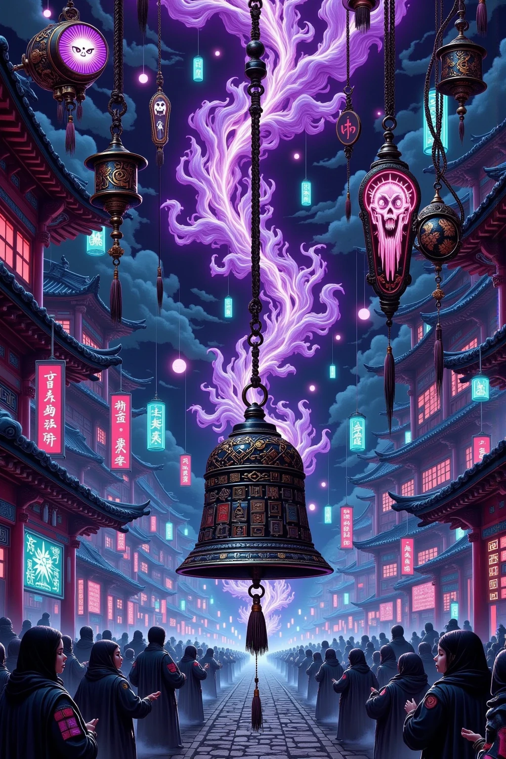 The wind chime of Ten Thousand Souls：Hyper-realistic 8K oriental ...