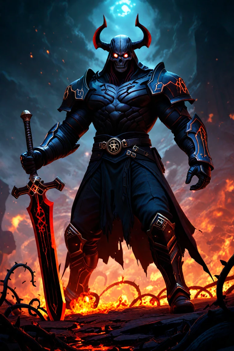 A spectacular and destructive artifact, a demonic sword, imbued with ...