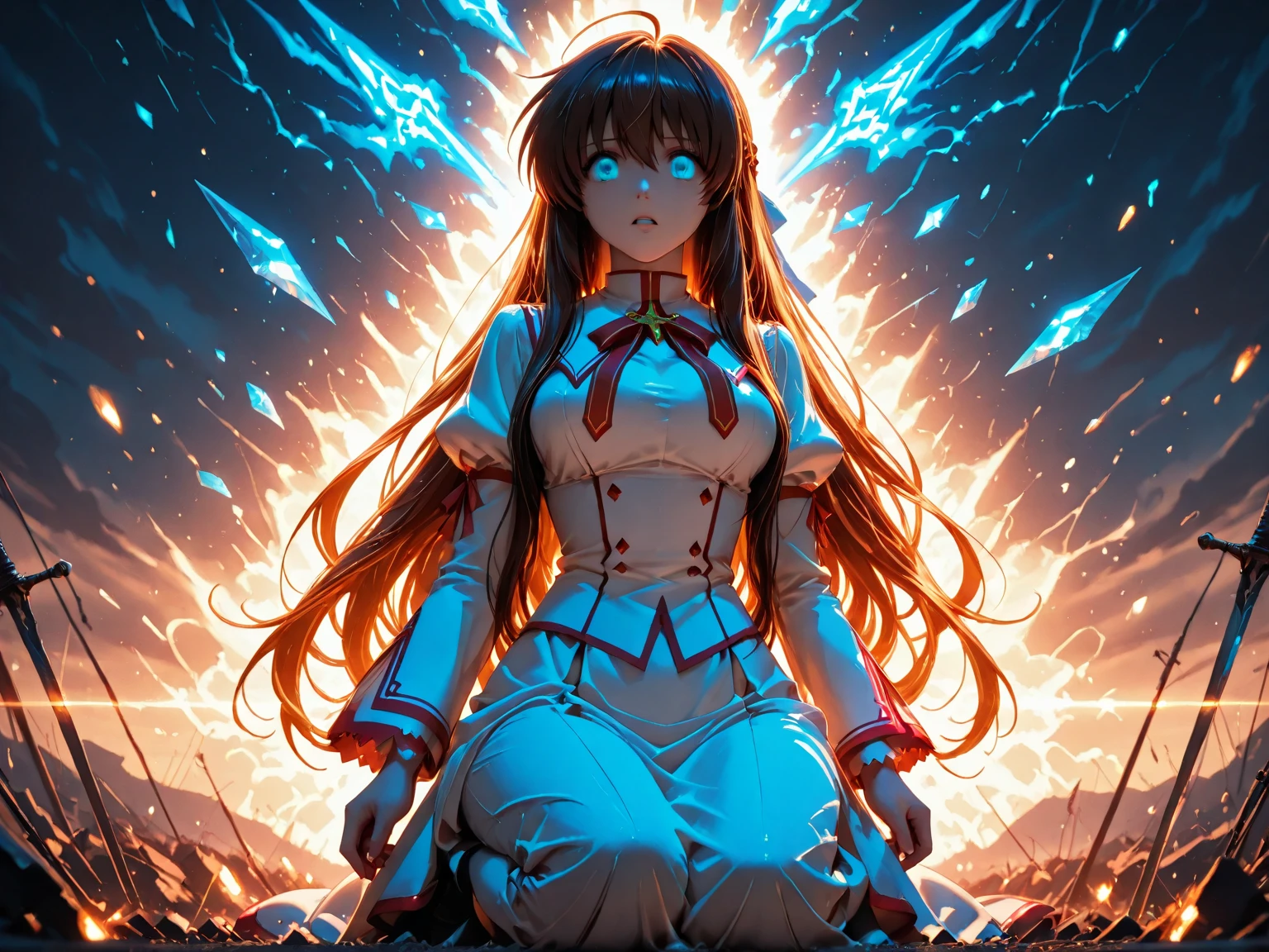 (anime-style realism, high detail, dramatic lighting, ultra-detailed ...