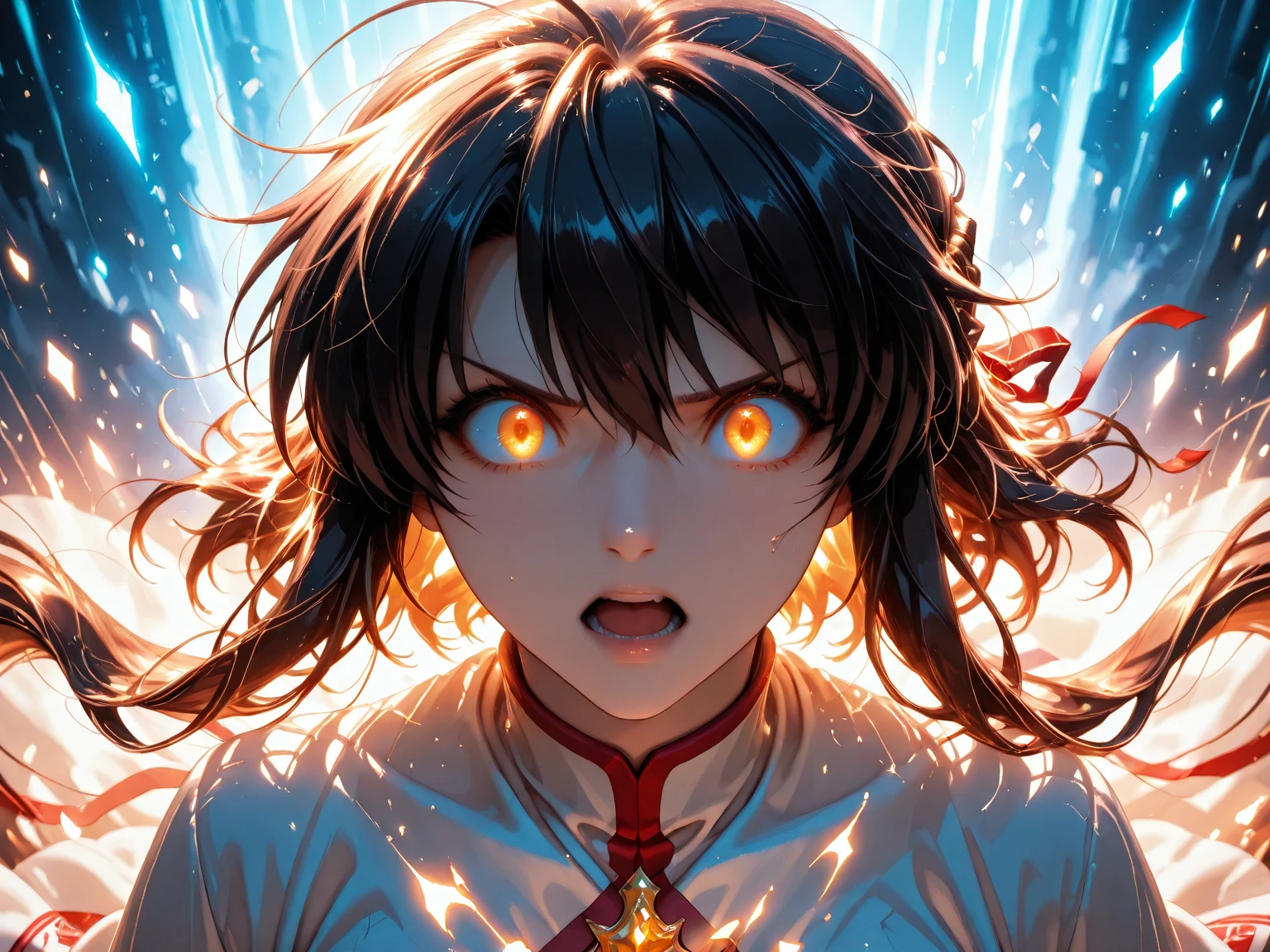 (anime-style realism, high detail, dramatic lighting, ultra-detailed ...