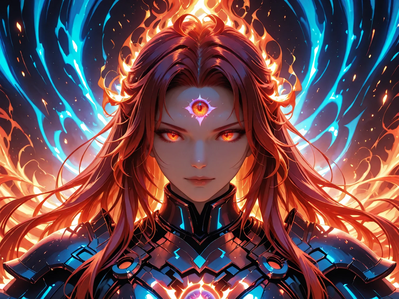 (anime realism, ultra-detailed, power aura design, cinematic energy ...