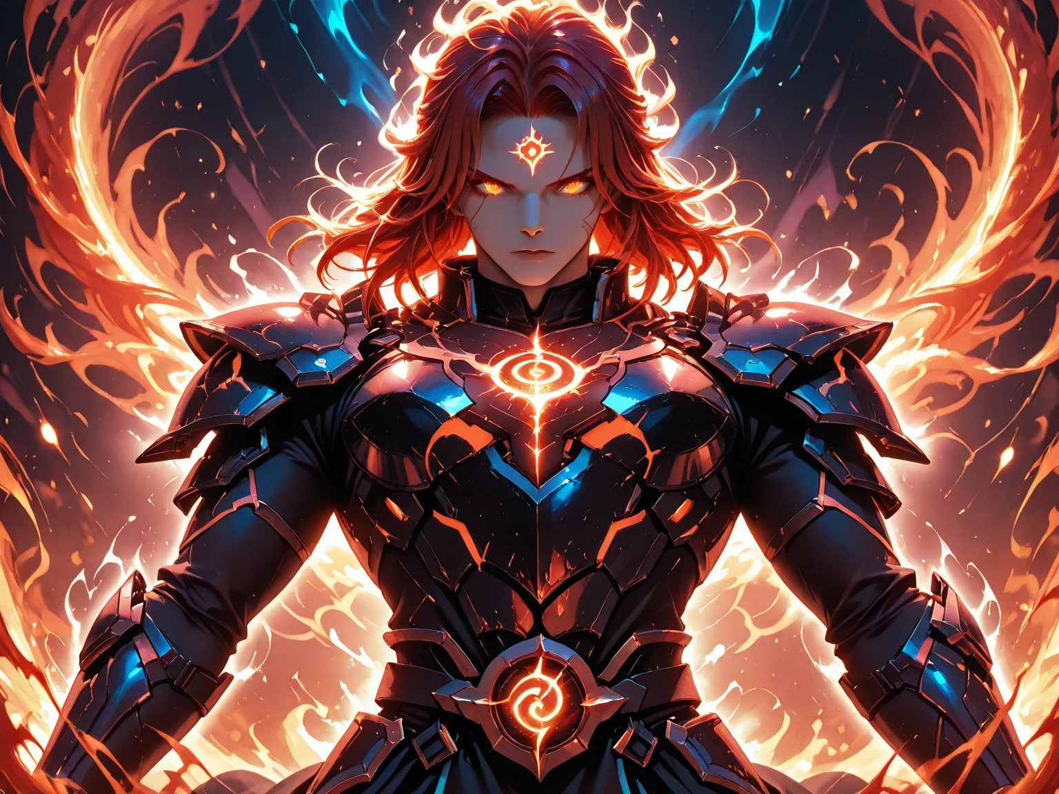 (anime realism, ultra-detailed, power aura design, cinematic energy ...