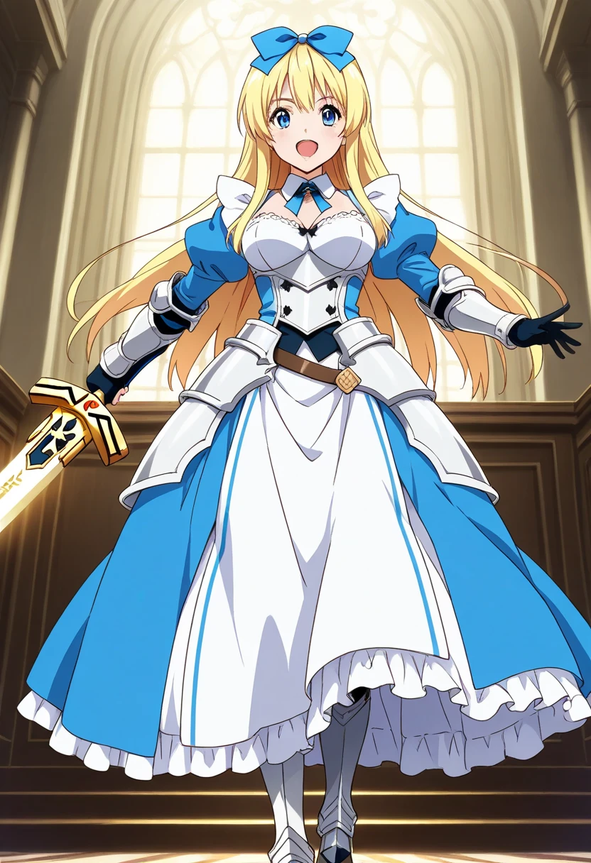 Anime screenshot, The Excalibur sword reached by Alice of Wonderland ...