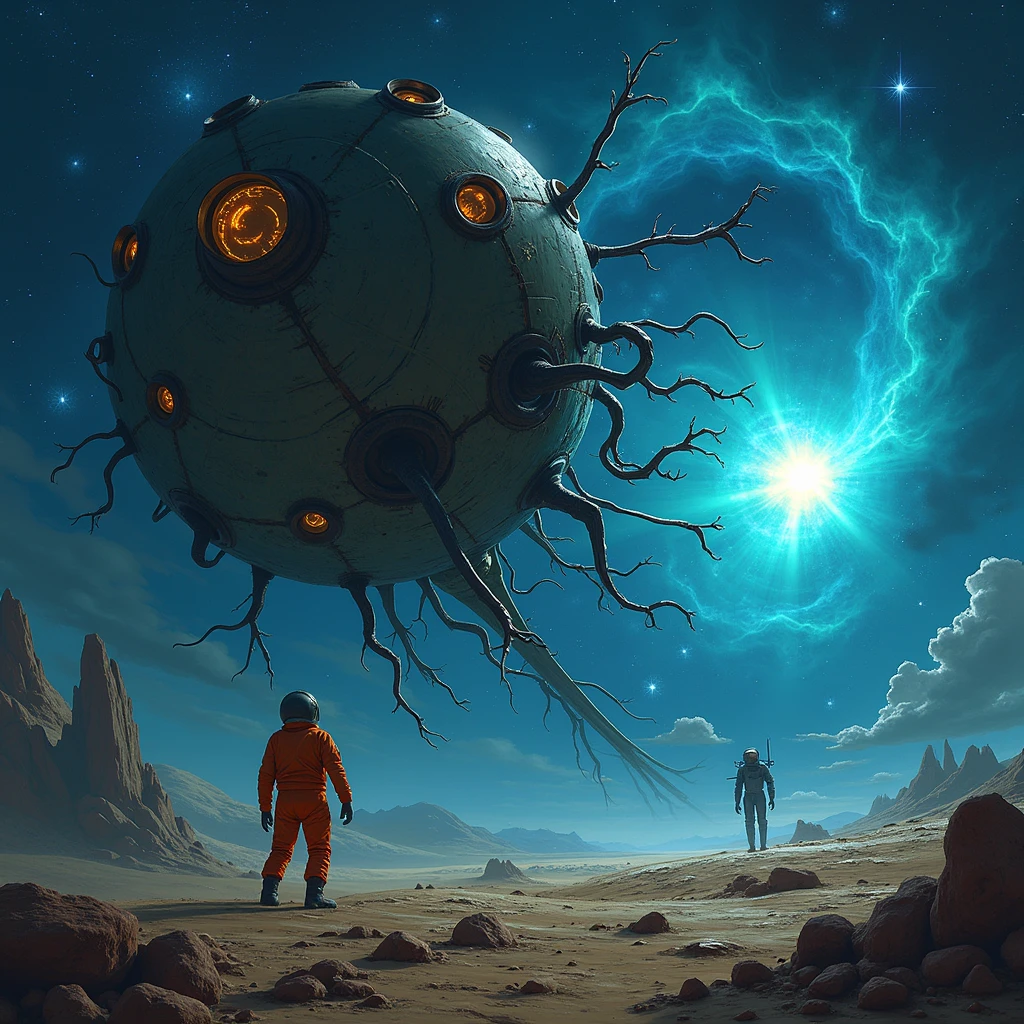 A painting of pinhead, , carnagem, Science Fiction Art - Horror - SeaArt AI