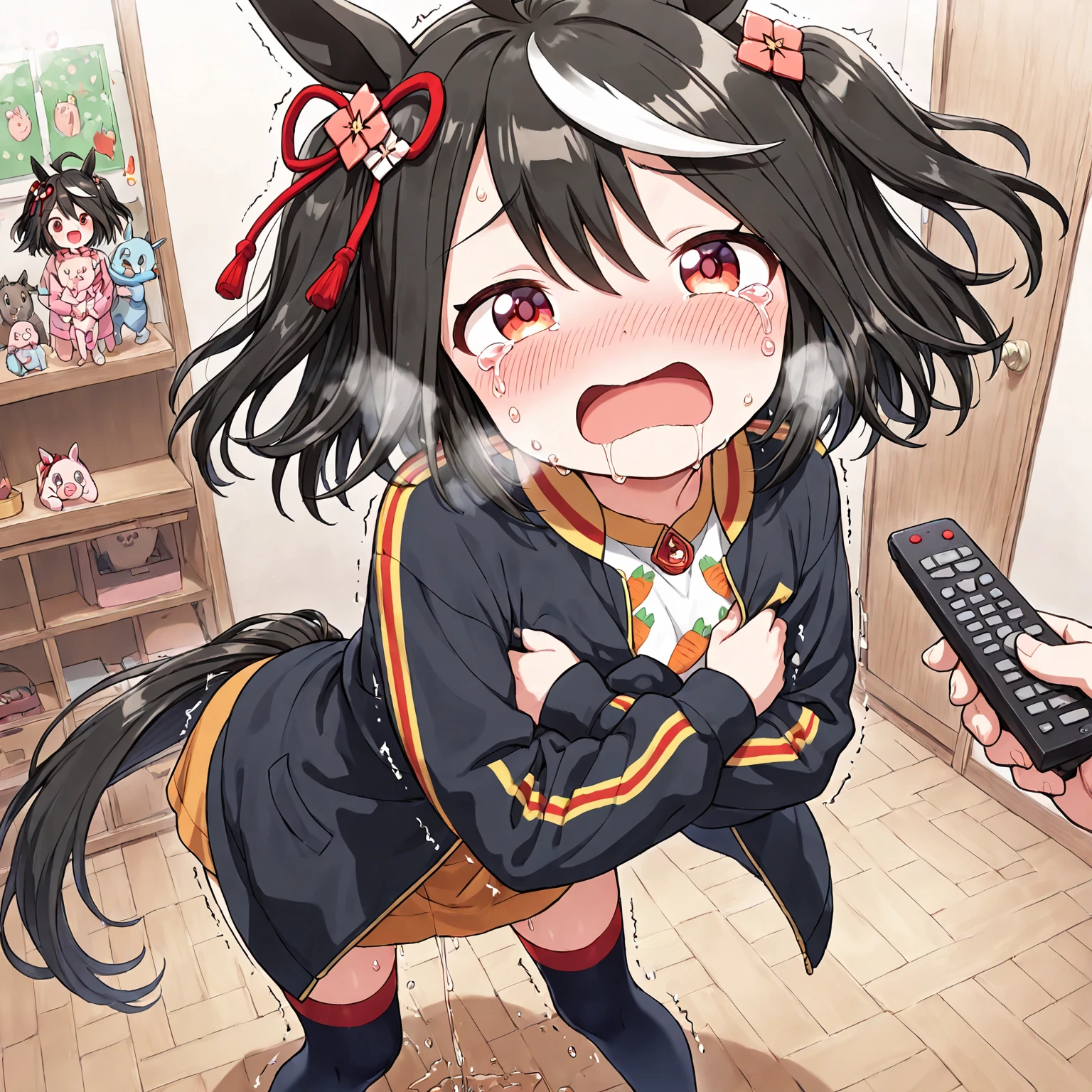 Kitasan black\(umamusume\),kitasan black,horsetail,solo,best quality - SeaArt AI