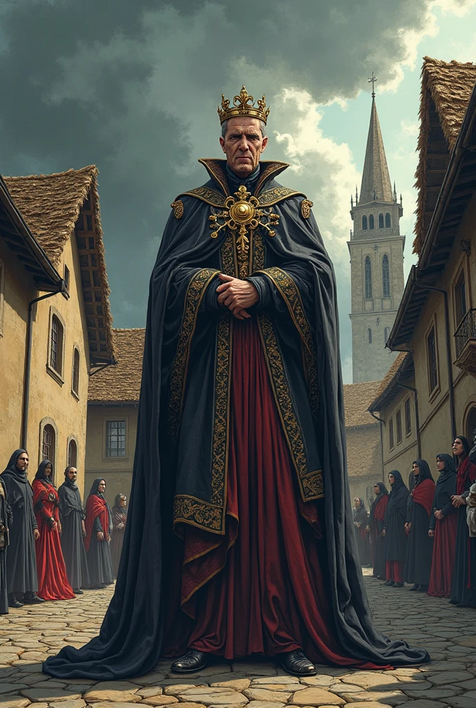 Create an epic illustration about Seven deadly sins: pride in a ...