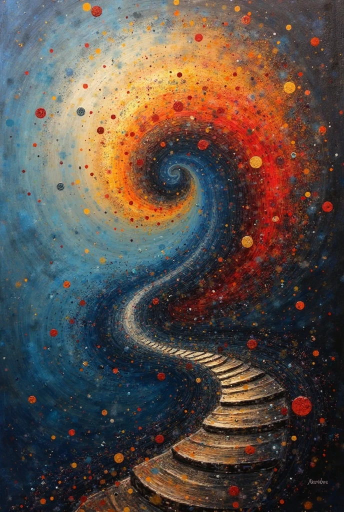 Abstraction along the musical direction of the ballad Forces - SeaArt AI