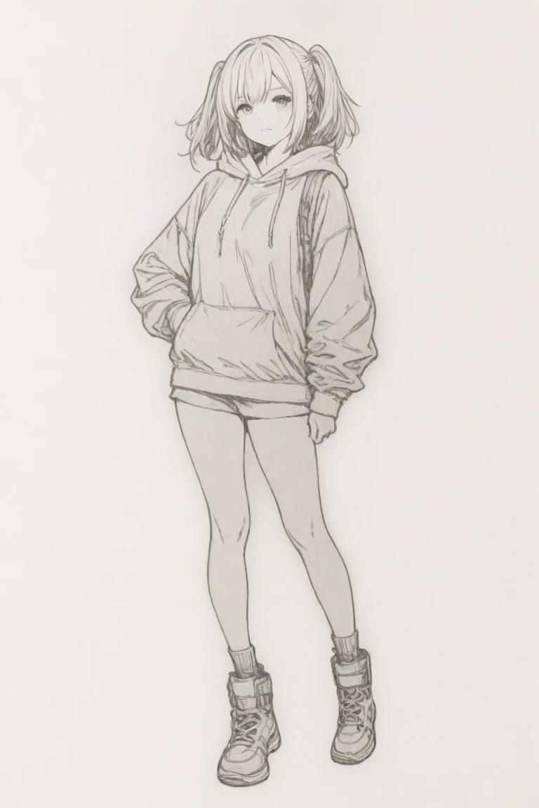 Line Art、full body、overview、masterpiece、Highest Quality、The base is ...