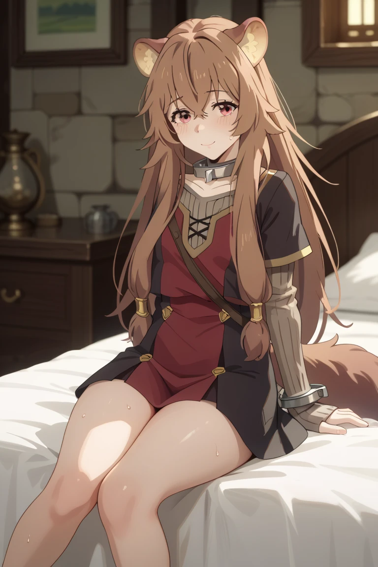 Raphtalia,Red eyes, Raccoon Girl ,long hair,sidelocks thick thighs - SeaArt AI