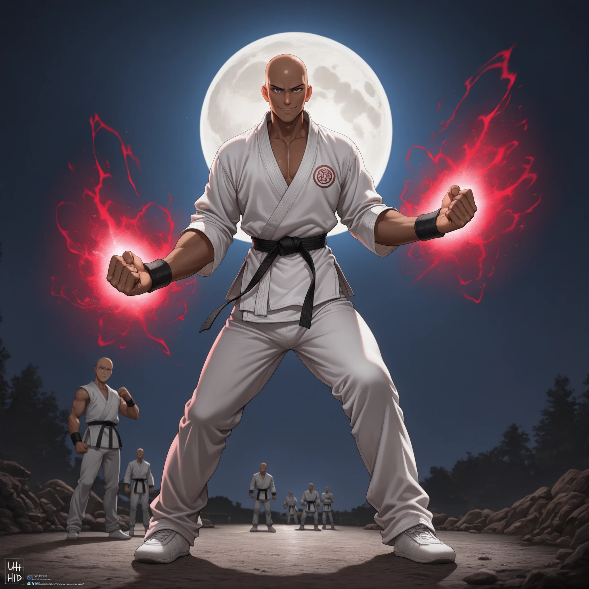 (complete body), (masterpiece), (manwha bald men), (only 1 men - SeaArt AI