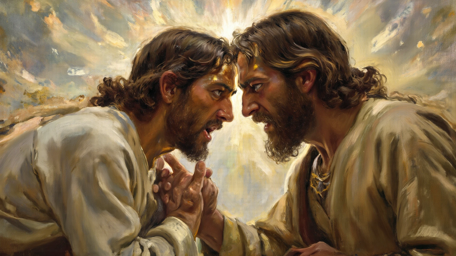 A prophet screams, “Why me?” under the weight of divine calling - SeaArt AI