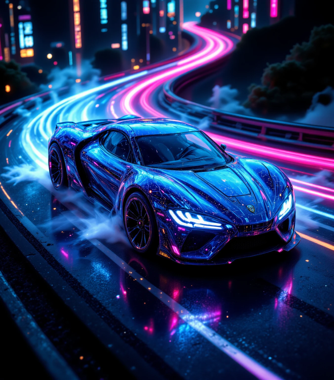 A groundbreaking ultra-futuristic supercar with an avant-garde - SeaArt AI