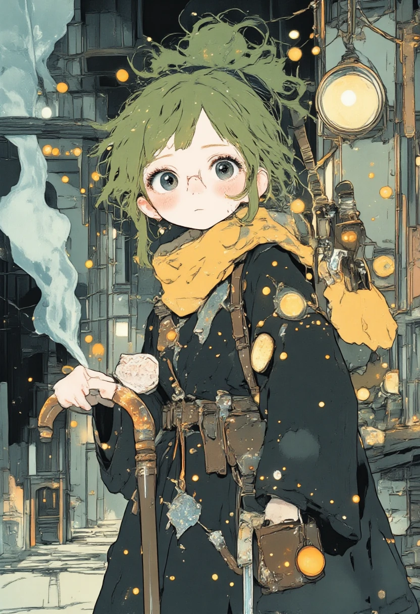 Studio Ghibli Dark Fairytale, Hunchback、Hunchbackの女の子、thick round ...