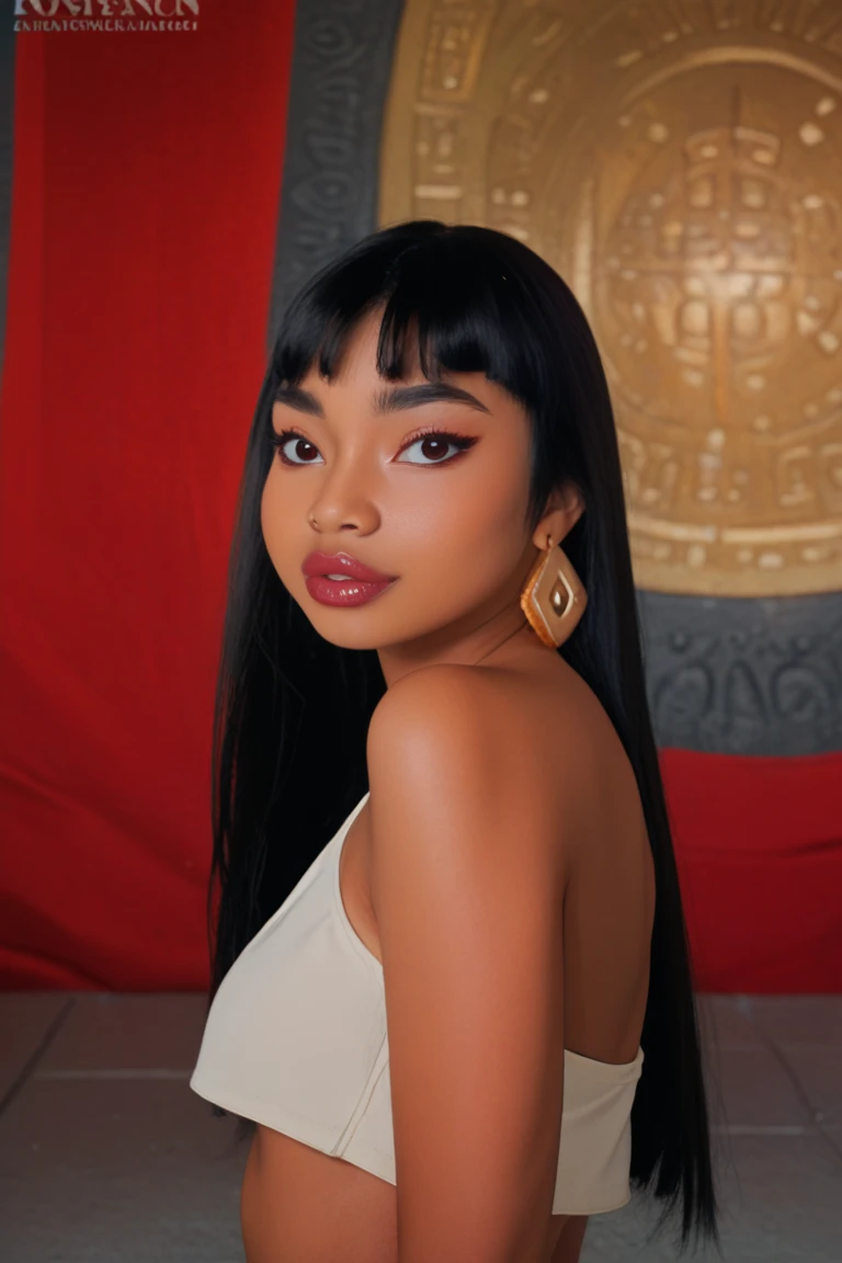 Chel from El Dorado, black hair, latina, girl, very young girl - SeaArt AI