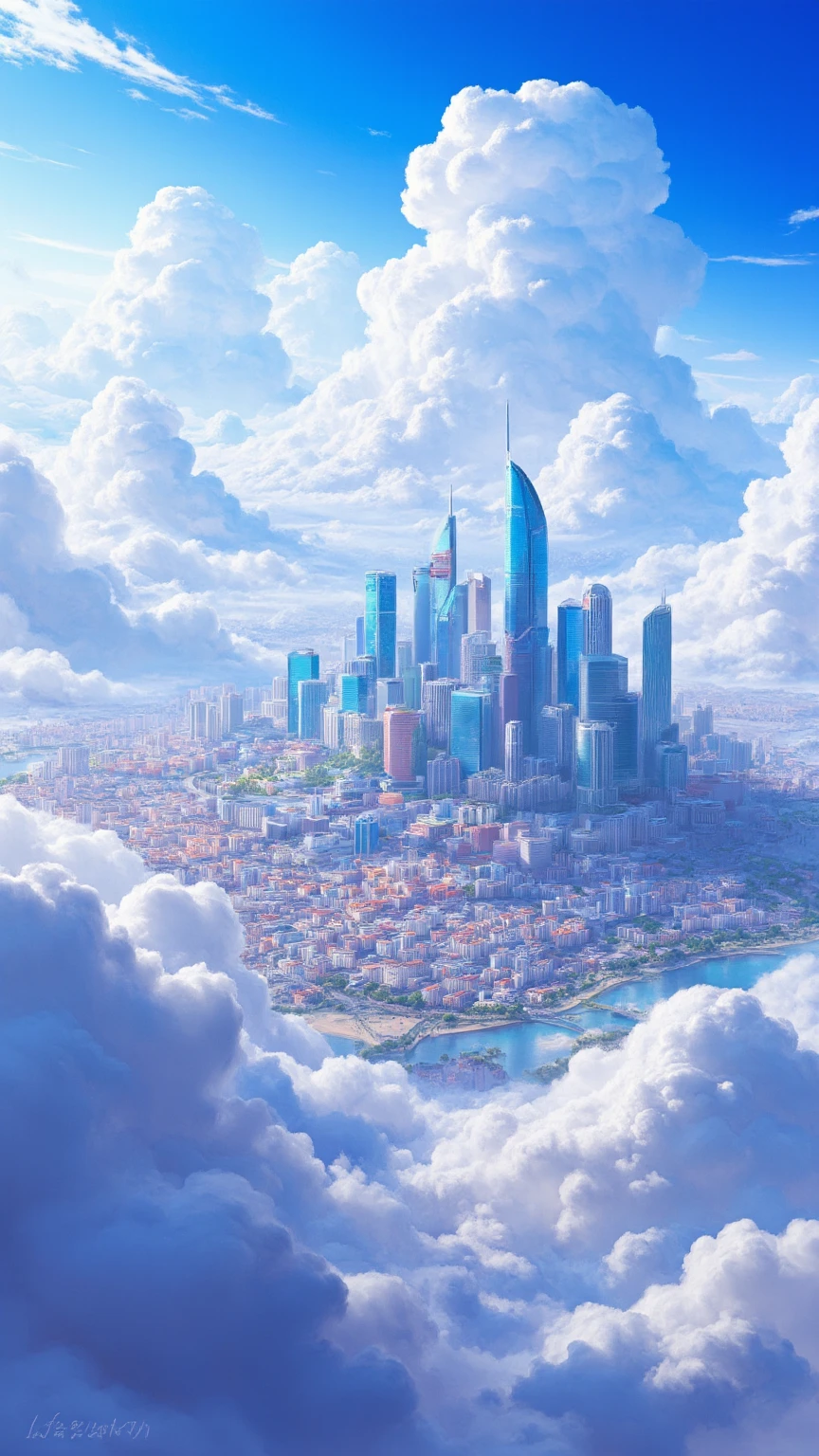 Isekai Space 、Close to space、 A city above the clouds 、City in a Mirage ...