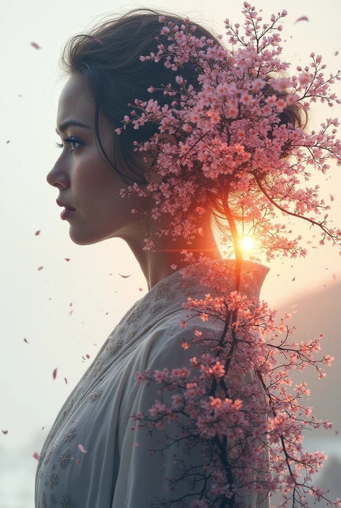 High quality, 8K Ultra HD, A beautiful double exposure that combines an ...