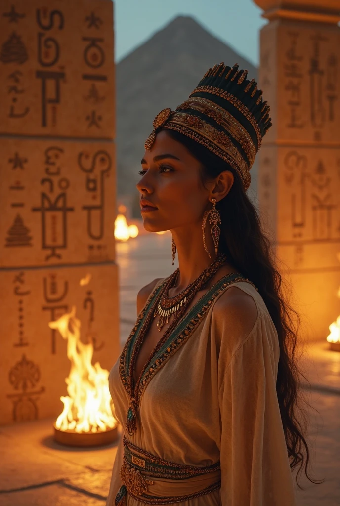 A breathtakingly beautiful high-ranking priestess from ancient ...