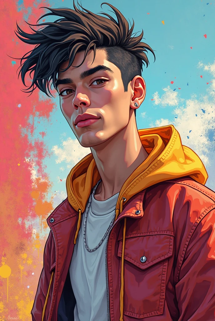 Younger cool male 2D - SeaArt AI