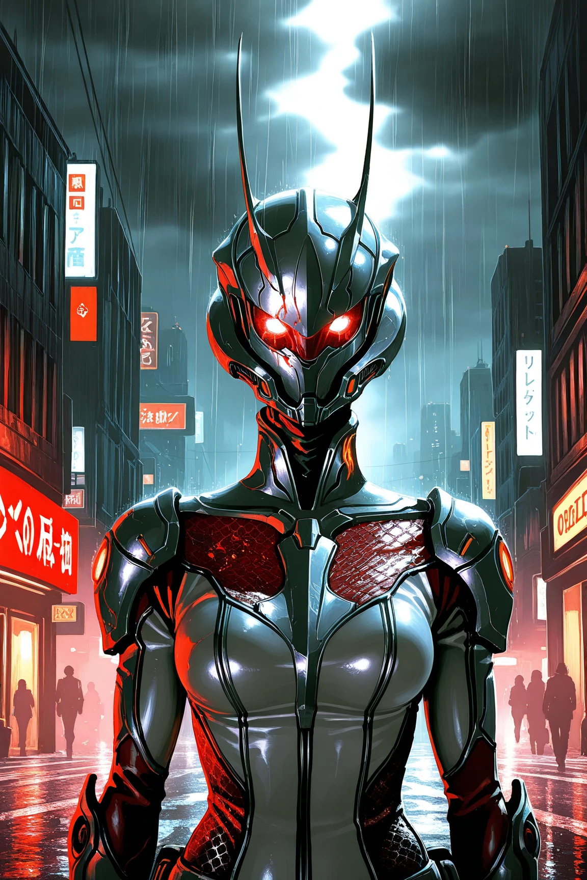 1 girl, Warframe, intricate pattern, Heavy Metal, energy line - SeaArt AI