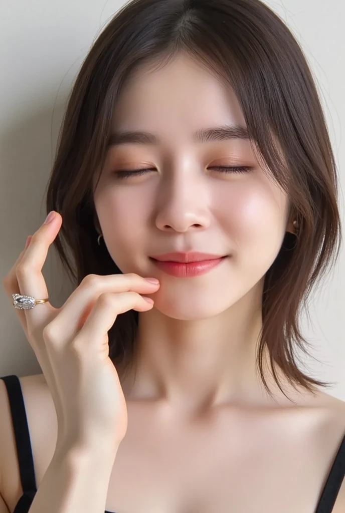 Ultra-detailed close-up of a beautiful girl, collarbone-up composition ...