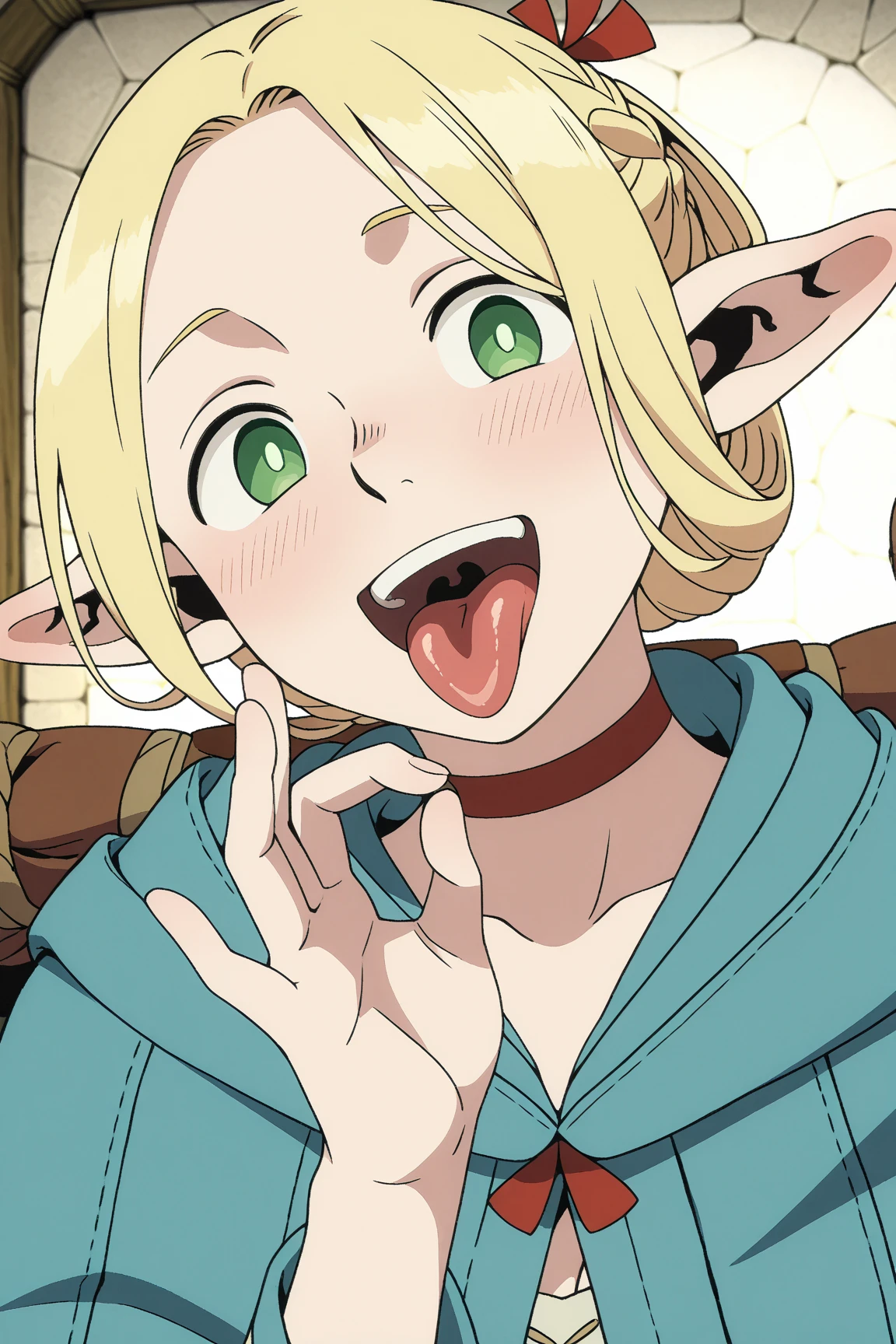 Marcille Donato Smiling looks happy tilt your neck shy expression ...