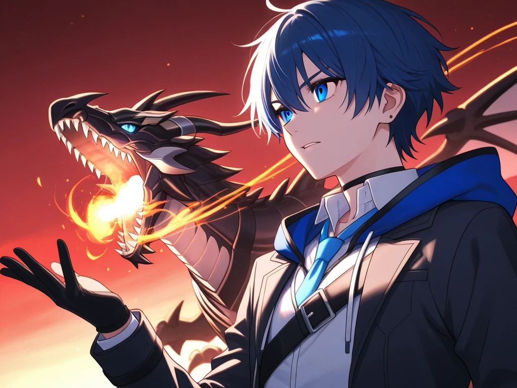 Blue eyes、dragon、BEWD、opening their mouths wide、roar、Wandering King ...