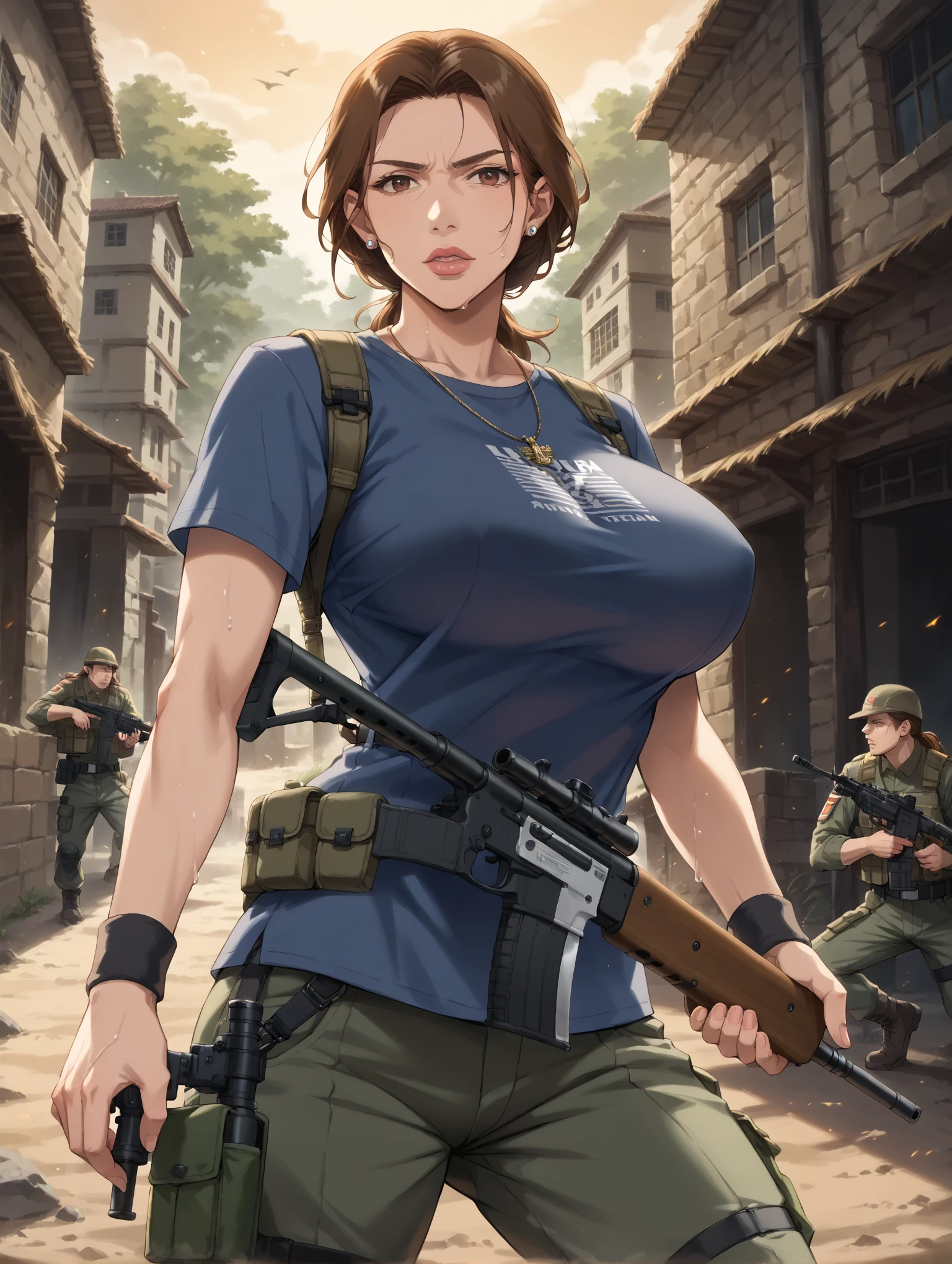 Score 9, score 8 up, score 7 up, live action, cowboy shot, (Japanese TV ...