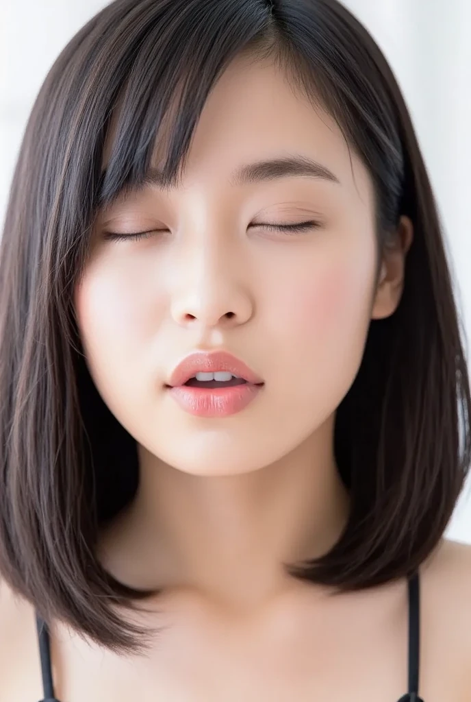 Ultra-detailed close-up of a beautiful girl, collarbone-up composition ...