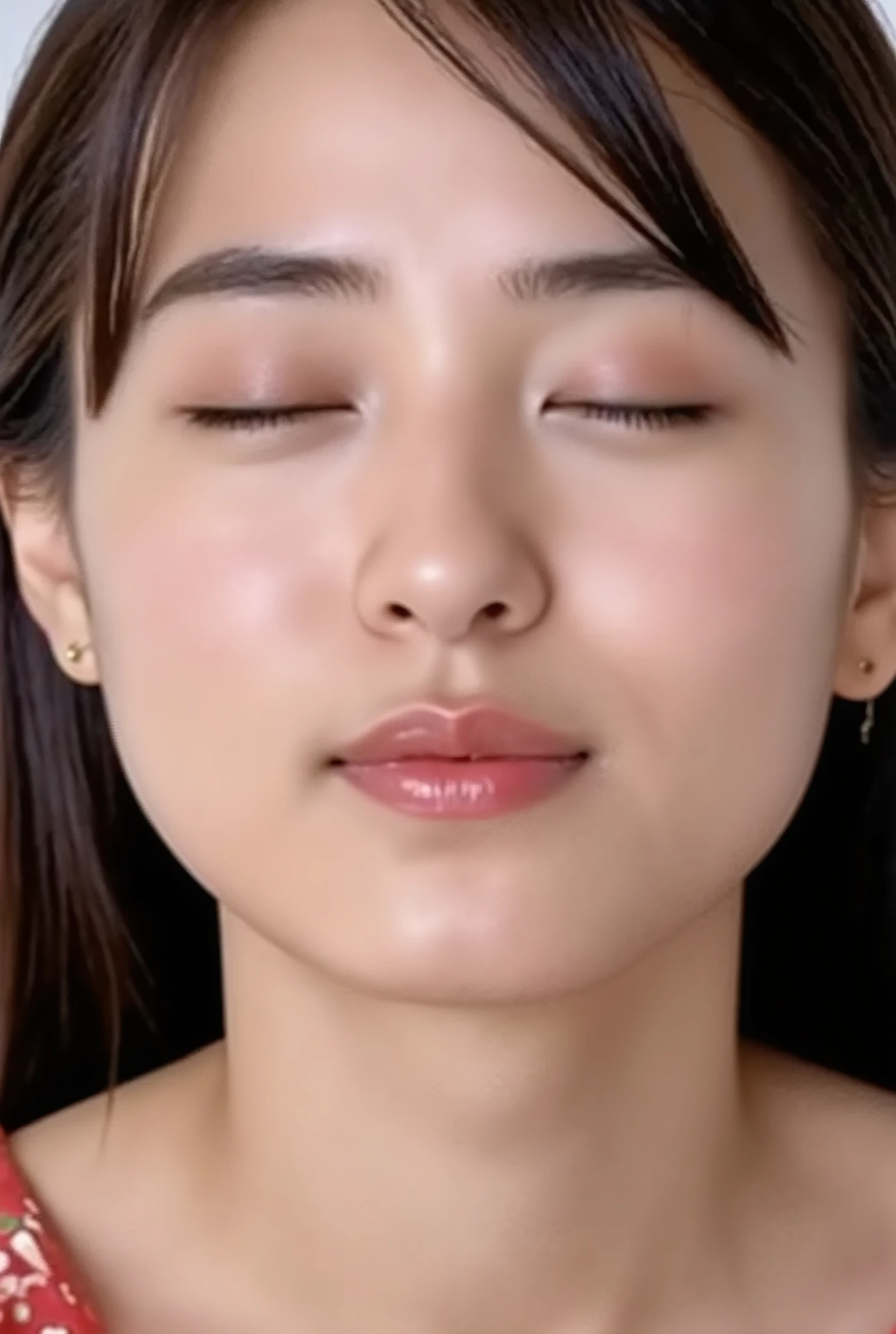 Ultra-detailed close-up of a beautiful girl, collarbone-up composition ...