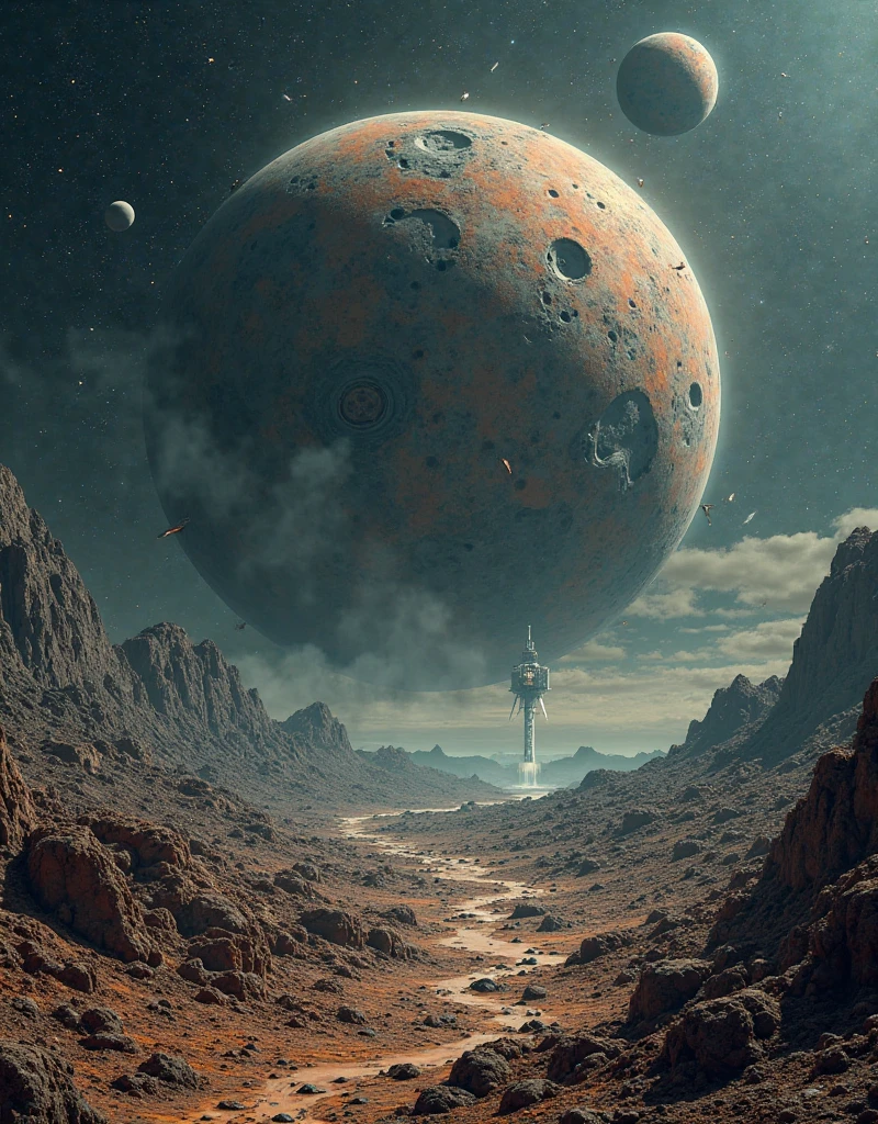 Details、greatest masterpiece、dark outer space、abandoned artificial ...
