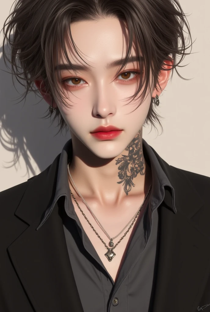 Ultra detailed portrait of a beautiful East Asian man with slightly ...