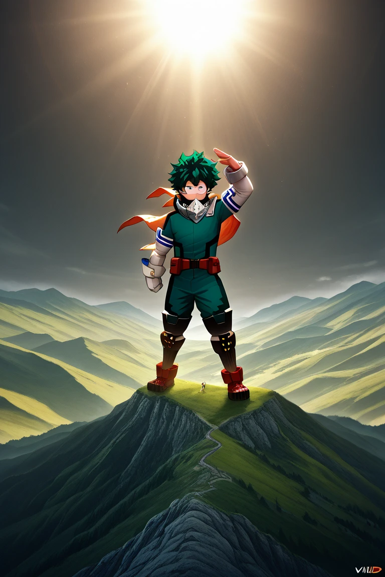 Midoriya Izuku (Deku) as a feminine version,hasil transformasi - SeaArt AI