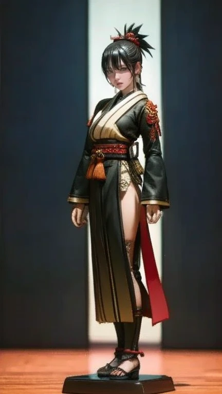 Reality、Female samurai figure、standing on a figure stand - SeaArt AI
