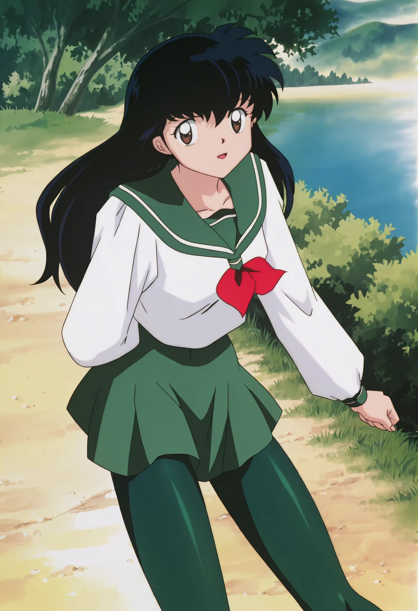Official style,Higurashi kagome (2000s anime analog),retro artstyle ...