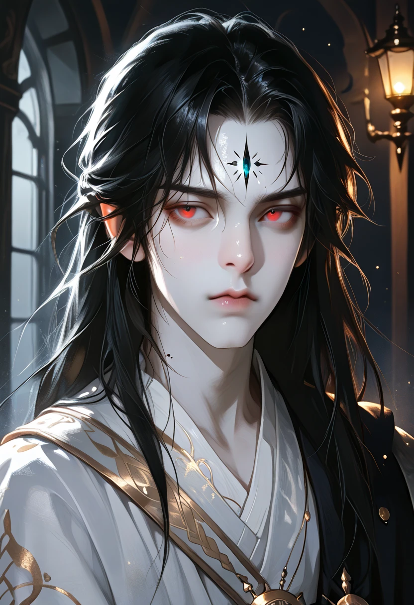 A 32K res unreal engine render Two male 23-year-old pale vampire ...