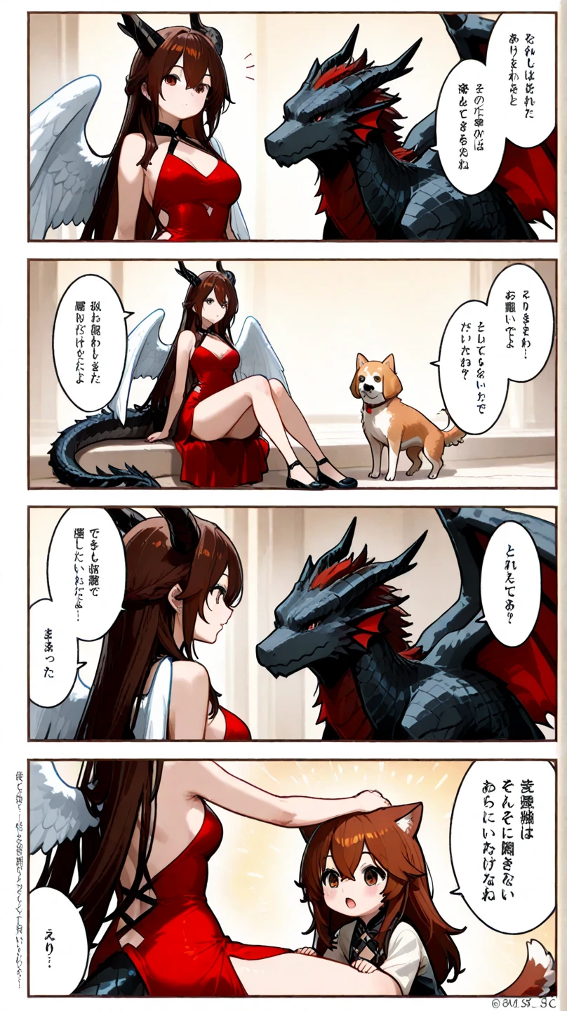 Comic, 4koma, 8k Resolution, anime color tone, Solid paint style ...