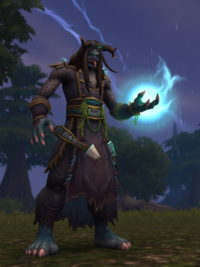 Wowscreen style, videogame screenshot, male murloc mage casting arcane ...