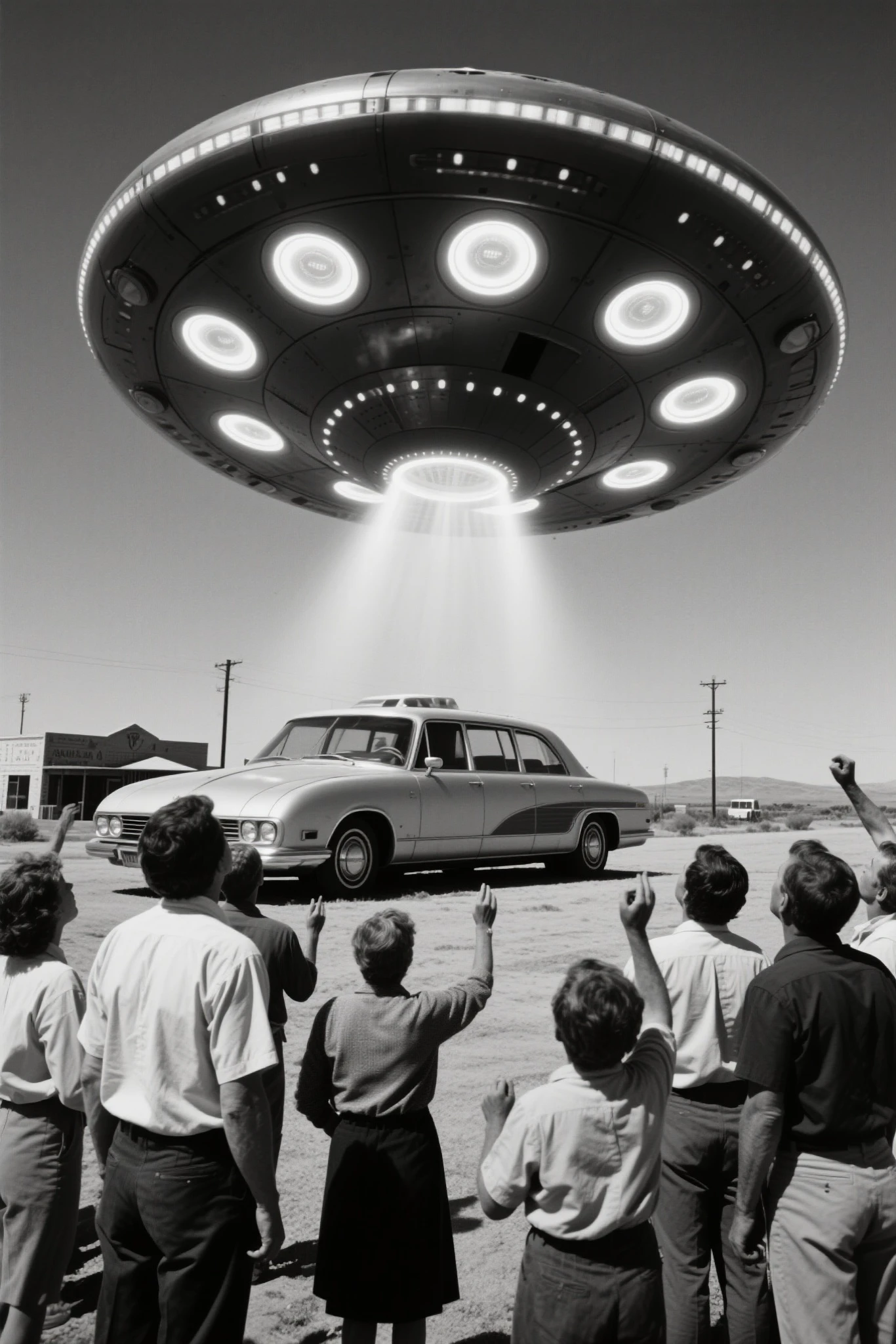 A legendary vehicle. An Adamski type flying saucer. A UFO. There are ...