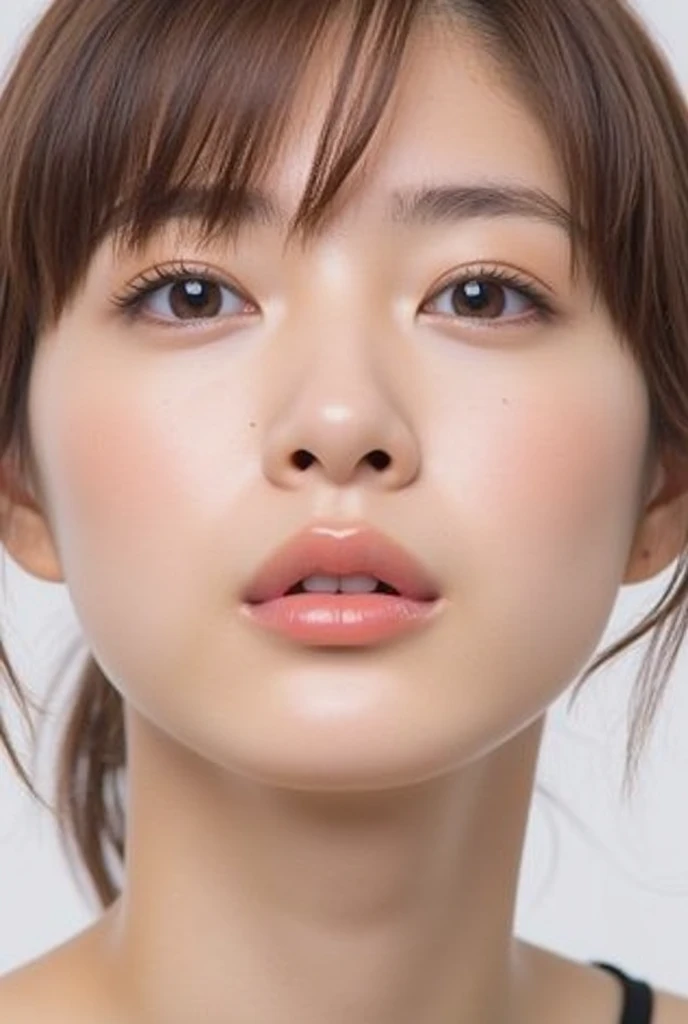 Ultra-detailed close-up of a beautiful girl, collarbone-up composition ...