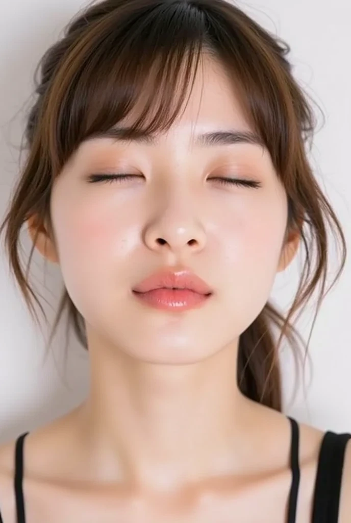 Ultra-detailed close-up of a beautiful girl, collarbone-up composition ...