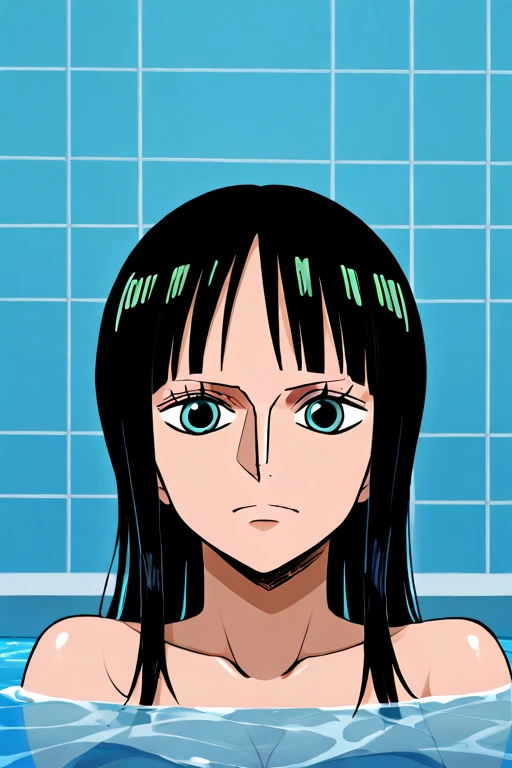 Alta qualidade、obra-prima、4k、8k、16K,Nico Robin, boca fechada - SeaArt AI