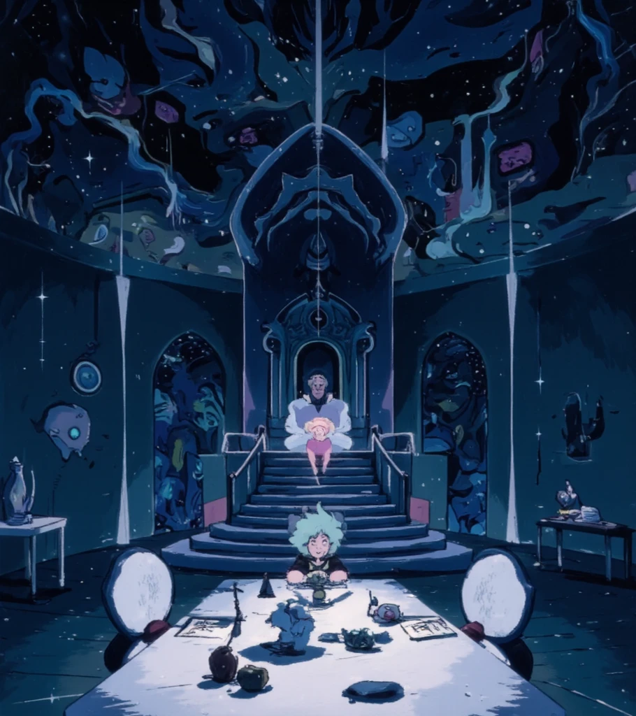 Cena de animes, cenario com estetica dos backgrounds teven universe ...