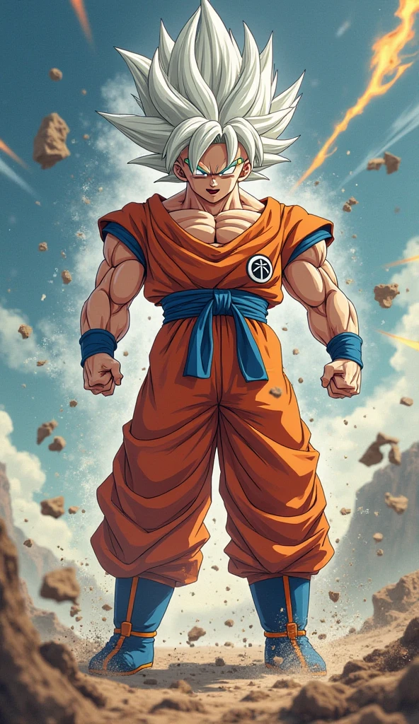 , One, Son Goku pops out of smartphone, speaker, sense of speed - SeaArt AI