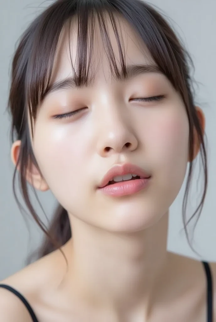 Ultra-detailed close-up of a beautiful girl, collarbone-up composition ...