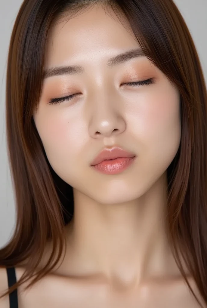 Ultra-detailed close-up of a beautiful girl, collarbone-up composition ...