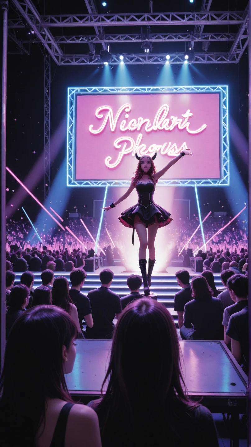 Ultra-sharp photos, Surreal photo, A group of Kpop idols performing on ...