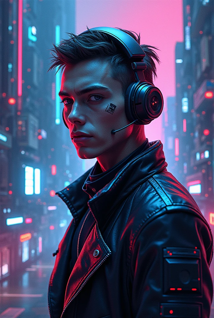 Create an image with a futuristic caption, with the name: Rich ...